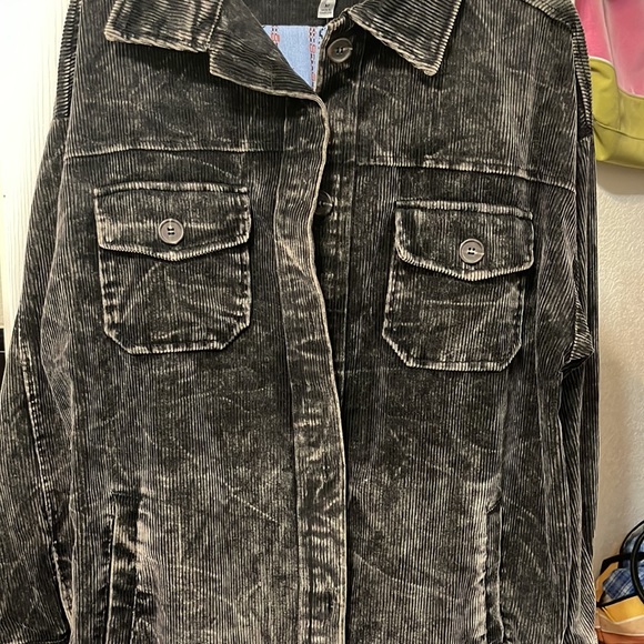 Zenana Outfitters | Jackets & Coats | Oversized Corduroy Mineral Washed ...